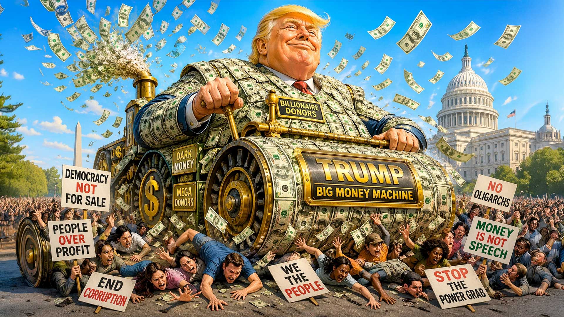 How Trump’s Billionaire Money Machine Is Crushing Democracy ...